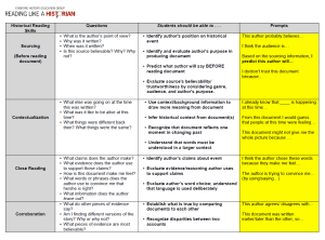 Reading in Social Studies | HistoryRewriter